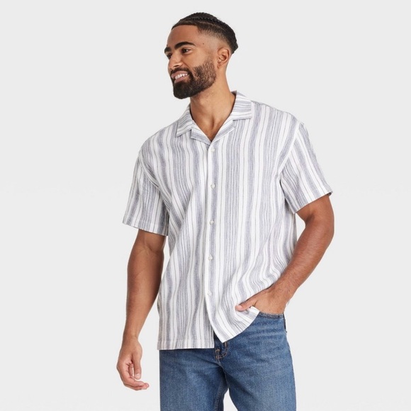 Goodfellow & Co | Shirts | Nwt Goodfellow Co Mens Short Sleeve Stripped ...